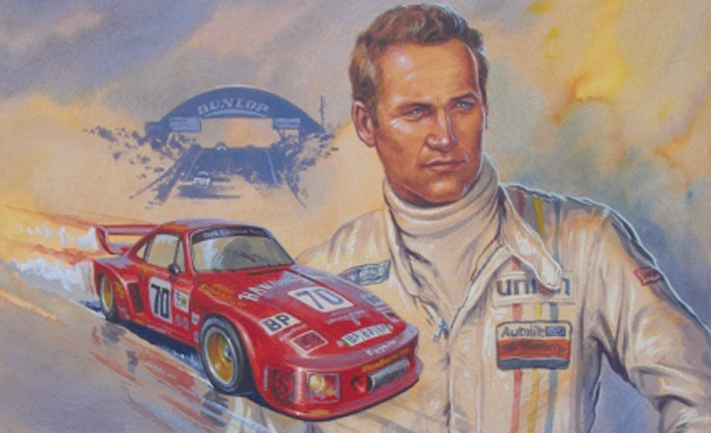 Automotive Art - John Rice's "Paul Newman"