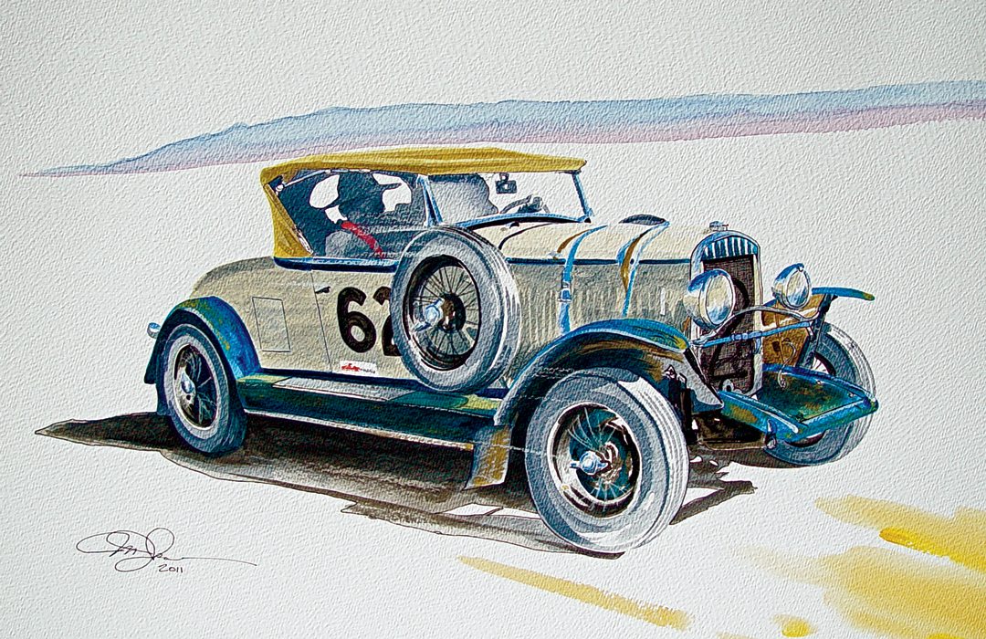 Automotive Art - Michael Jekot's "1929 Chrysler Model 75 Competition ...