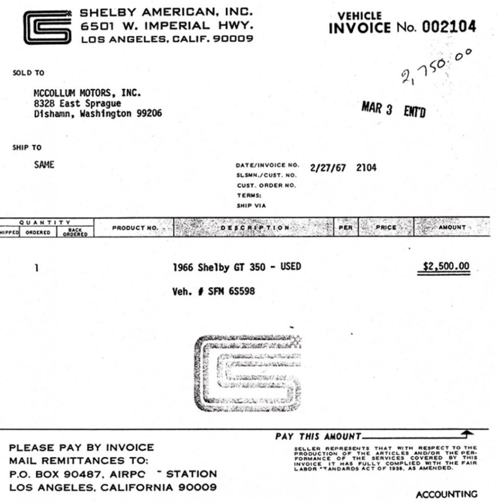 1966 Shelby GT350H - The Hertz Rent-a-Racer