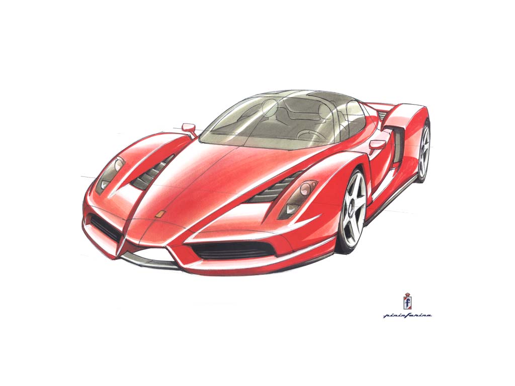 Ferrari Enzo Drawing