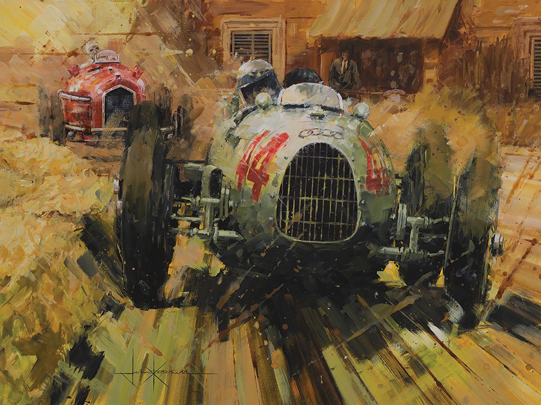 Automotive Art - A Fierce Contest