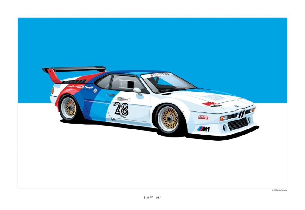 Automotive Art - Arthur Schening's "1979 BMW M1"