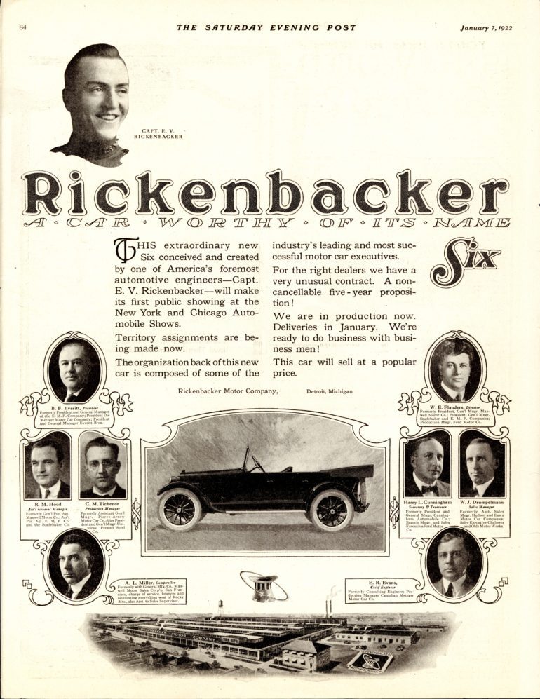 1925 Rickenbacker D6 Sedan - Hat in the Ring