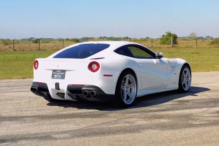 Watch the HPE800 Ferrari F12 by Hennessey Performance At the Track