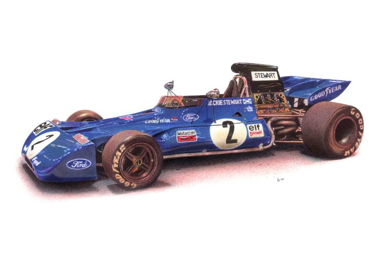 Automotive Art - Luis Silva's "Stewart's Tyrrell 003"