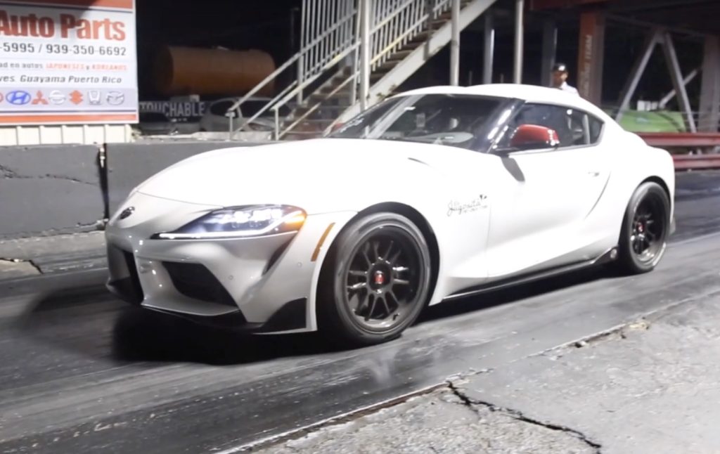 Watch This Modified Toyota GR Supra Do a 9-Second Quarter Mile