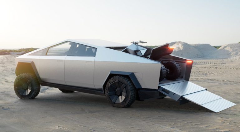 Tesla's Cybertruck Is a Super Weird and Super Fast Pickup