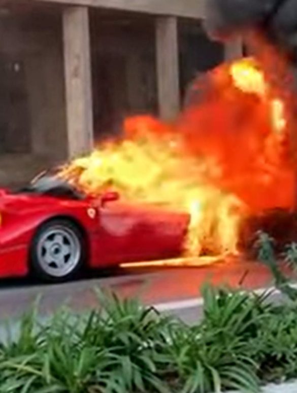 Ferrari F40 Fire In Monaco [VIDEO] | SuperCars.net