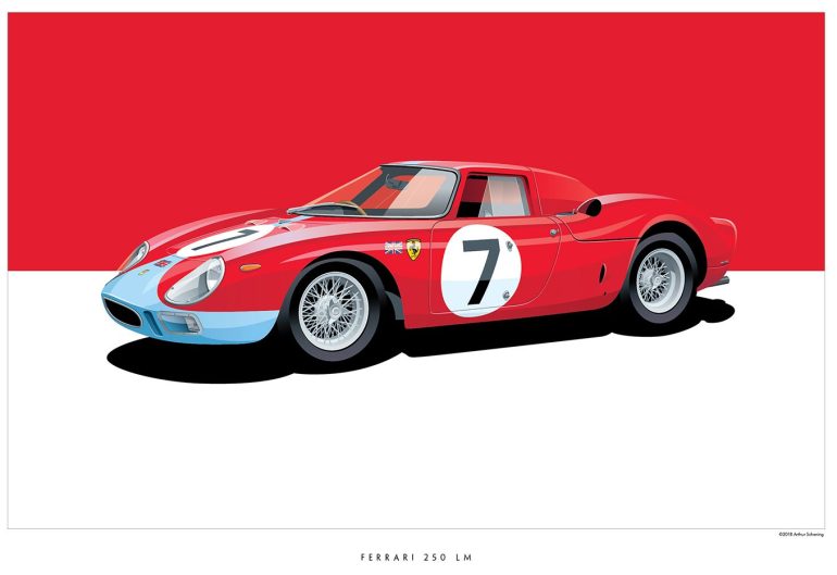 Automotive Art - Arthur Schening's 1964 Ferrari 250 LM