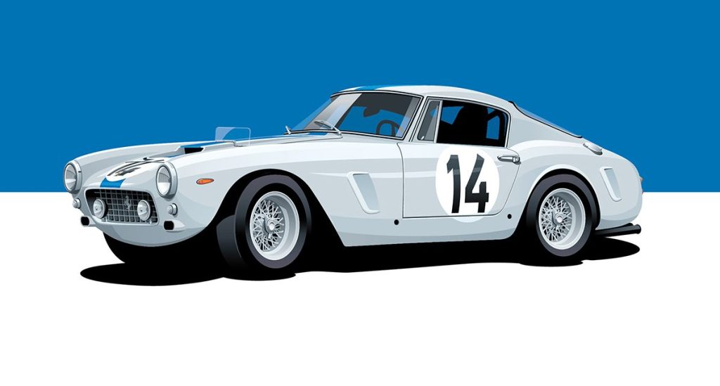Automotive Art - Arthur Schening's 1961 Ferrari 250 GT SWB