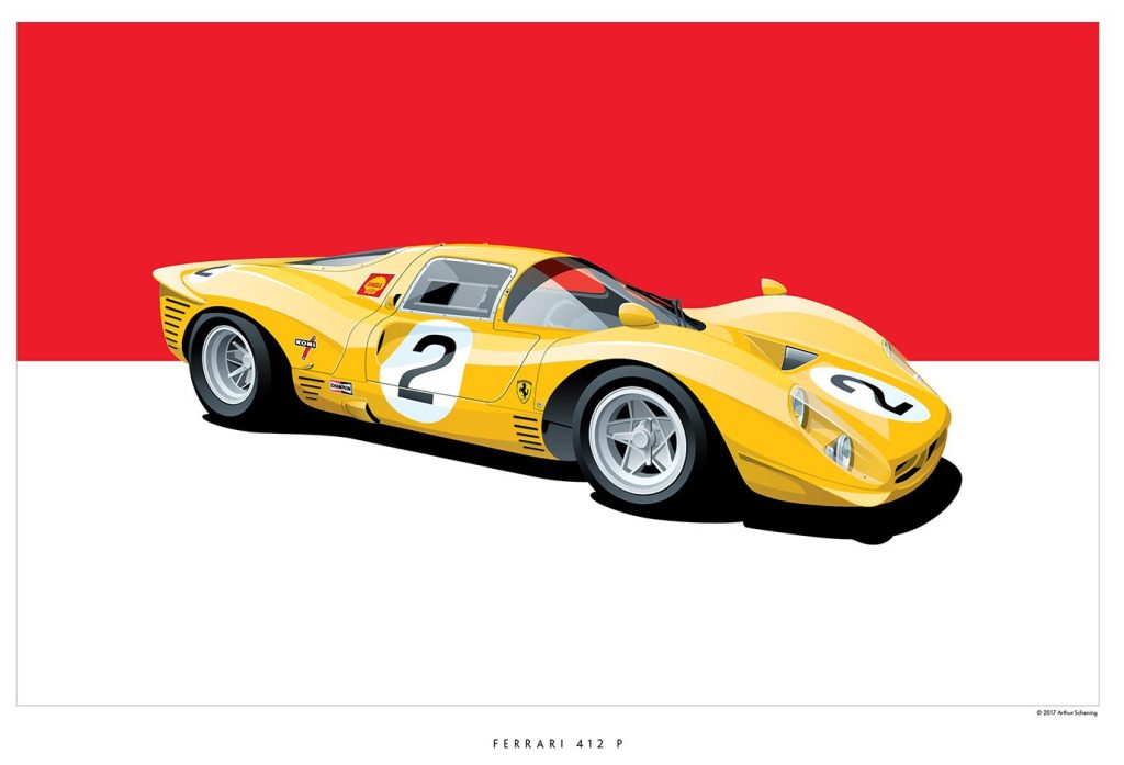 Automotive Art – Arthur Schening's 1967 Ferrari 412 P