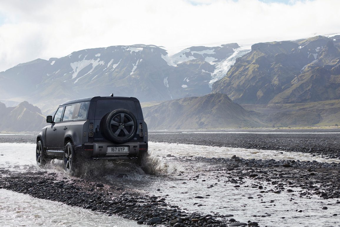 The new Defender V8