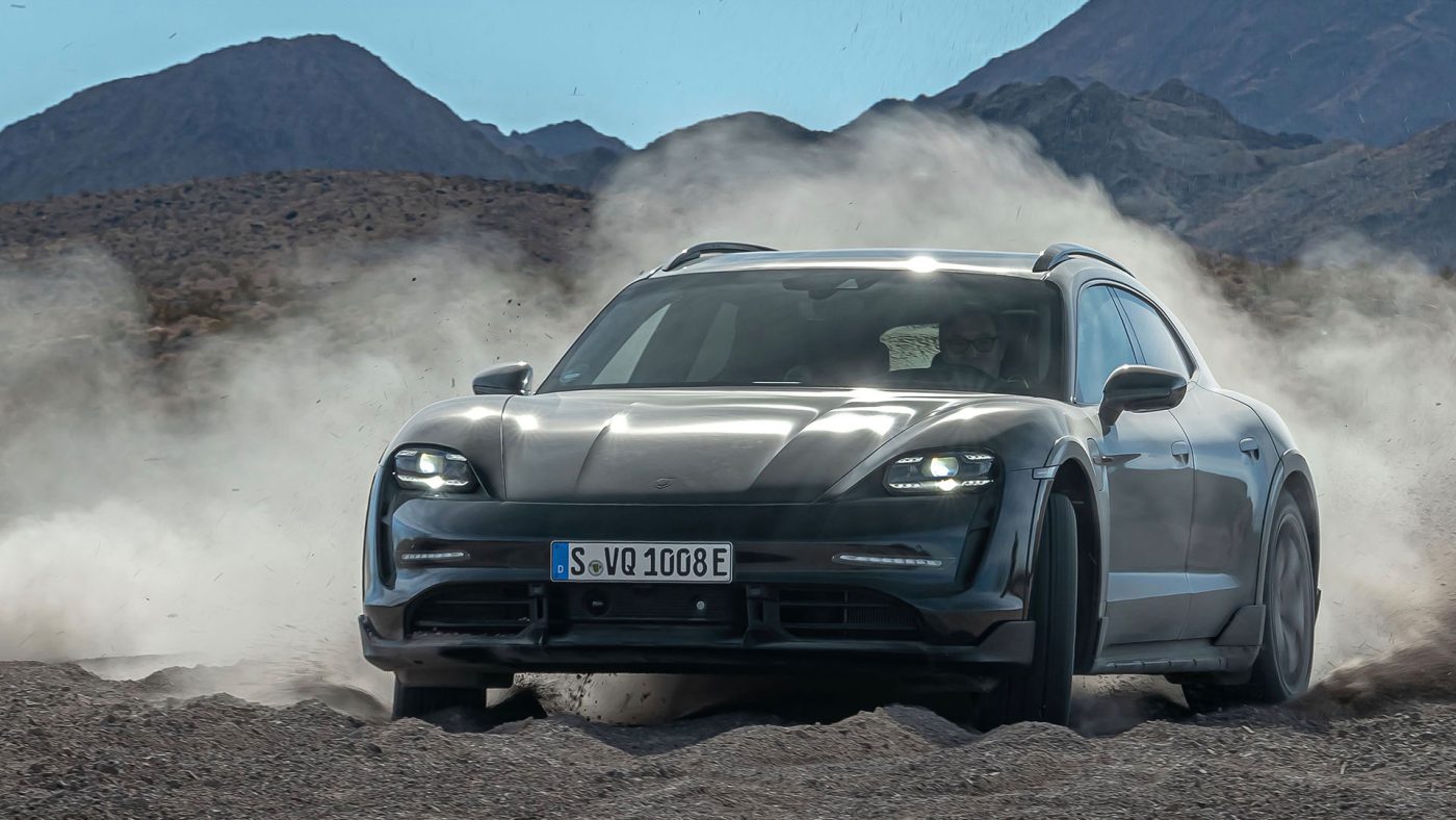 Porsche Taycan Cross Turismo shakedown