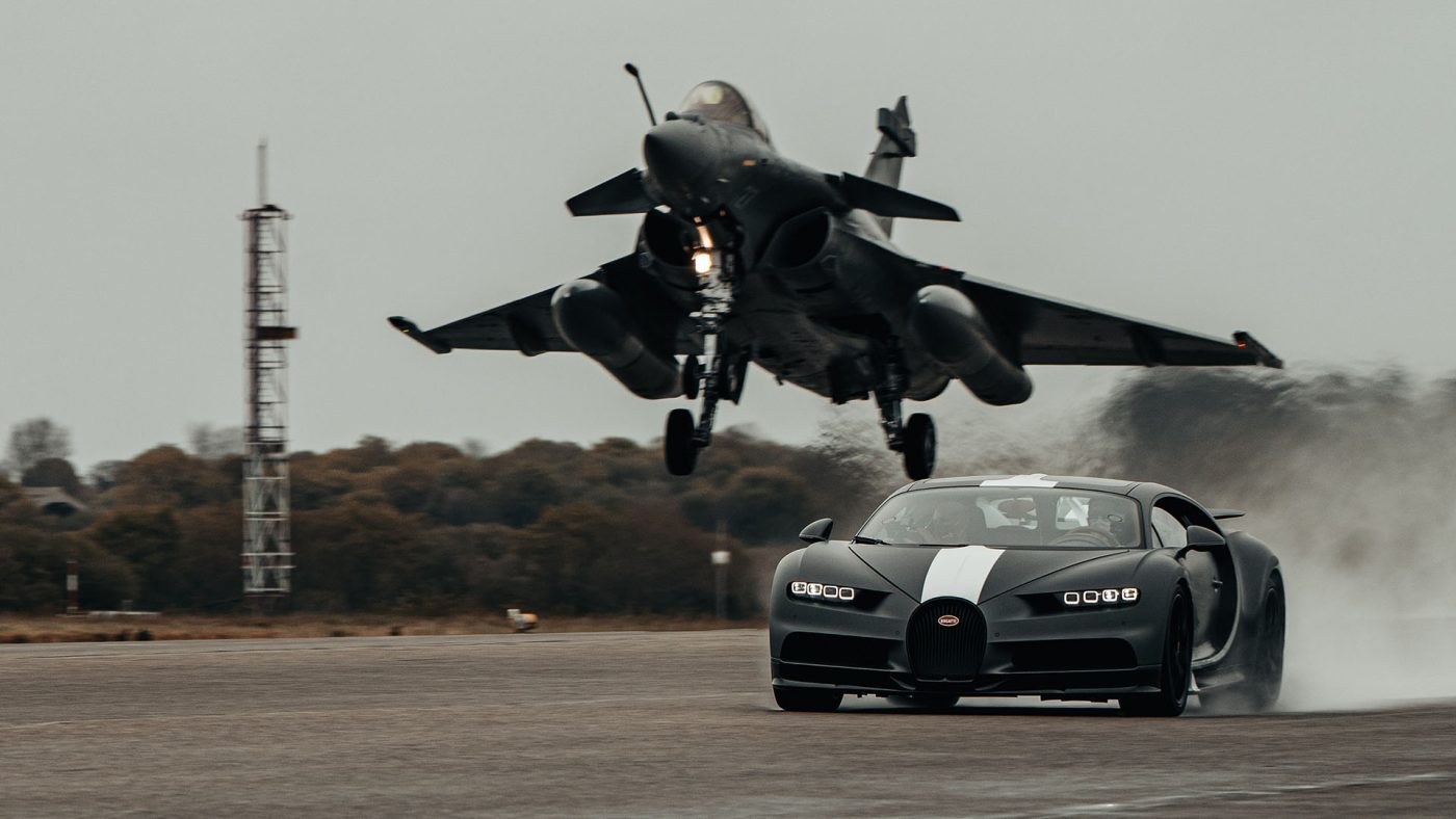 Bugatti Chiron Sport meets Dassault Rafale