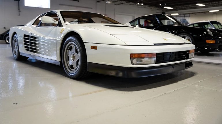 What does a white Ferrari Testarossa remind you of?