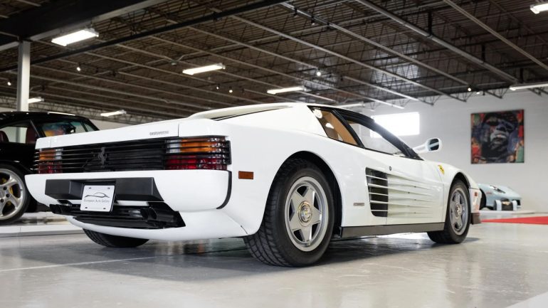 What does a white Ferrari Testarossa remind you of?