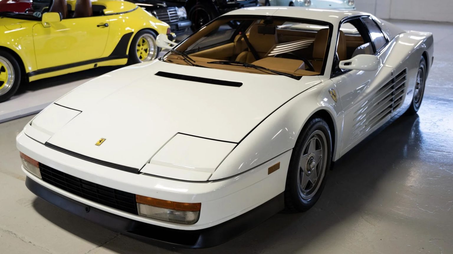 What does a white Ferrari Testarossa remind you of?