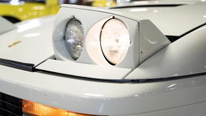 What does a white Ferrari Testarossa remind you of?