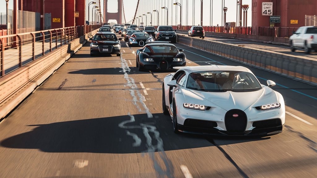 Sightseeing Coastal California in a Bugatti