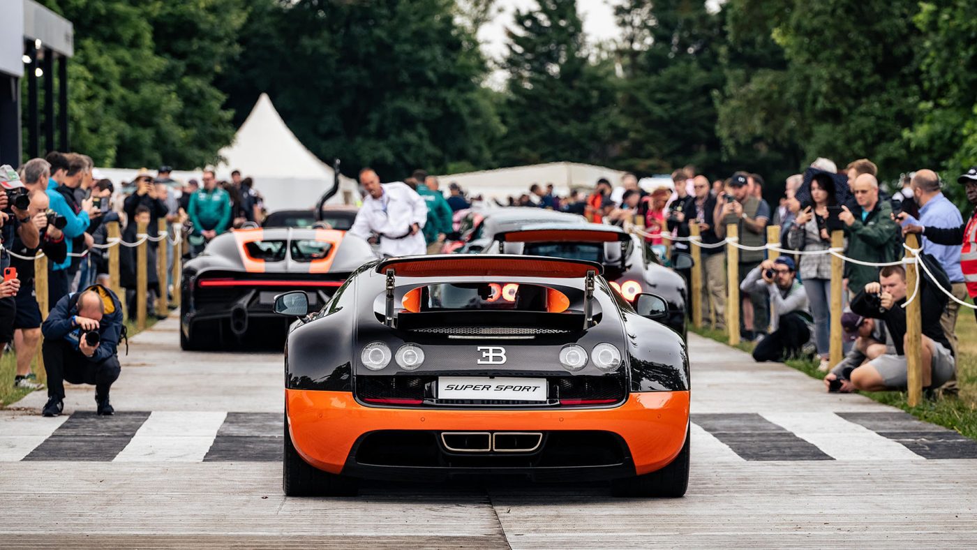 Goodwood Festival of Speed (2022) - Bugatti's Three Record-Setting Cars