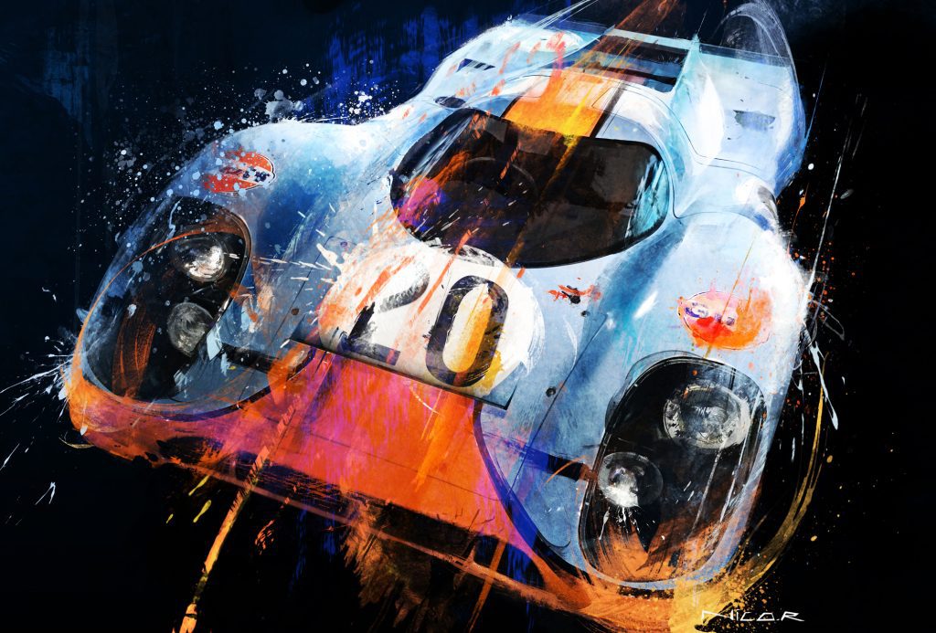 Automotive Art - Nicolas Rousselet's "McQueen & the 917"