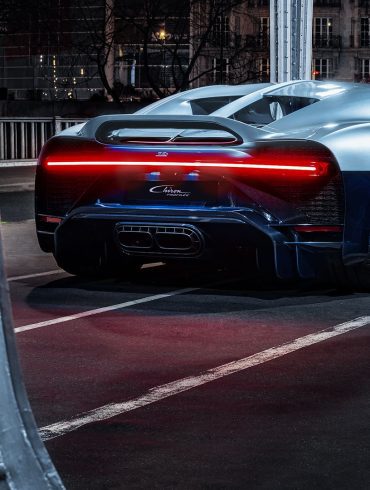 The Bugatti Chiron Profilée arrived in Paris, France