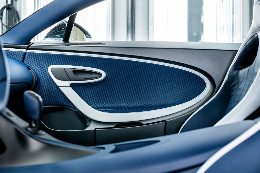 The Bugatti Chiron Profilée arrived in Paris, France