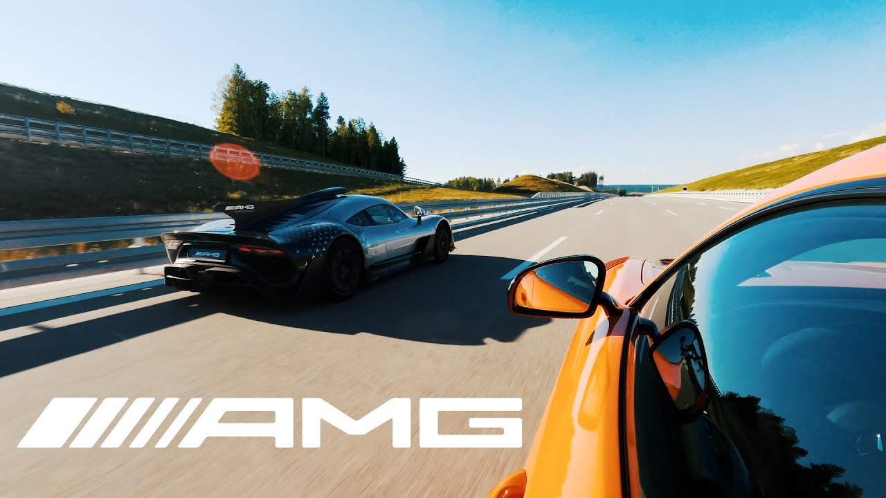 VIDEO: The Mercedes-Benz AMG One Drag Races a GT Black Series