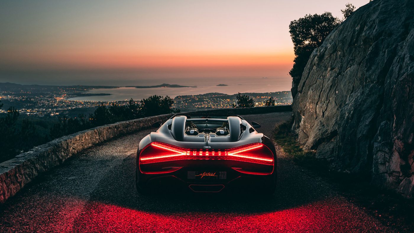 Bugatti’s ultimate roadster meets the mistral