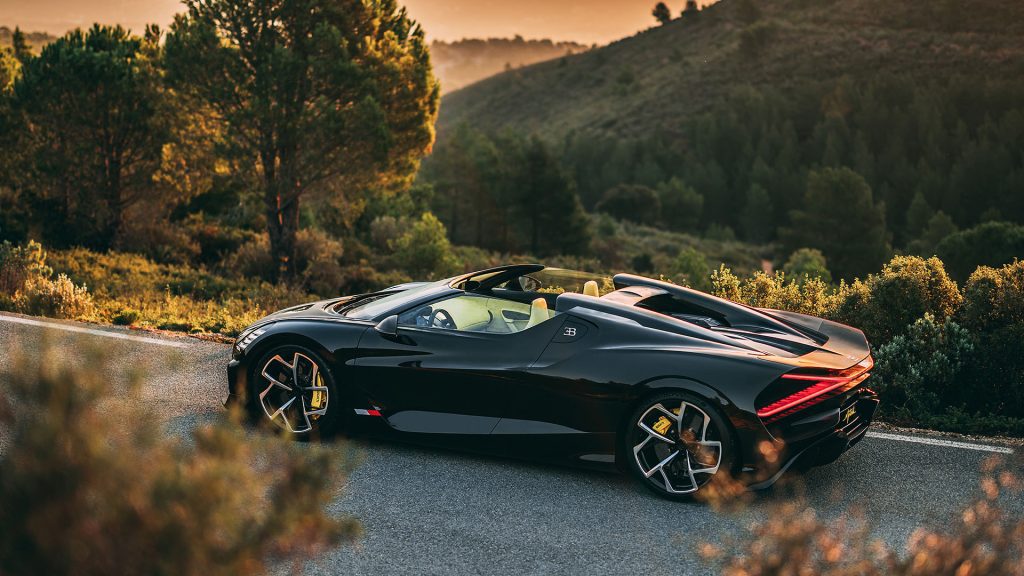 Bugatti’s ultimate roadster meets the mistral