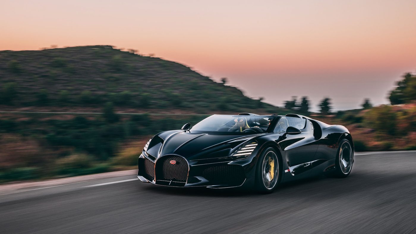 Bugatti’s ultimate roadster meets the mistral