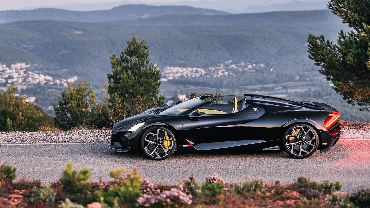 Bugatti’s ultimate roadster meets the mistral