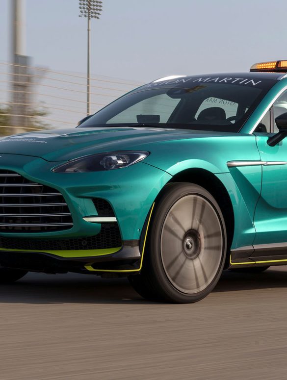 The Aston Martin DBX 707 as the FIA Medical Car of F1