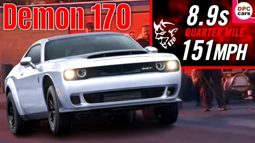 Dodge Unveils The New 1025HP Dodge Demon With 0-60 In 1.66 Seconds!