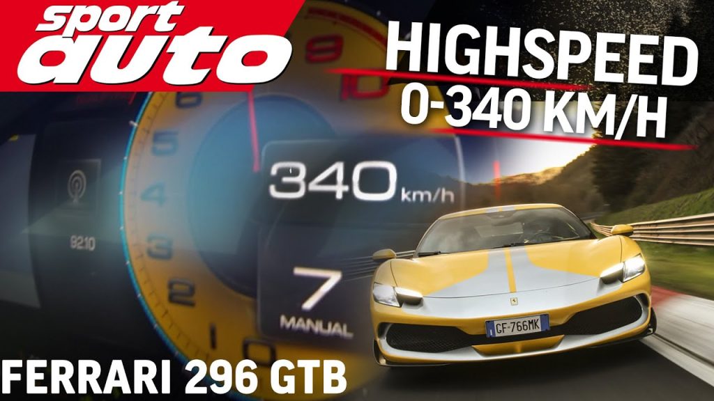 Ferrari 296 GTB Top Speed Run By Sport Auto