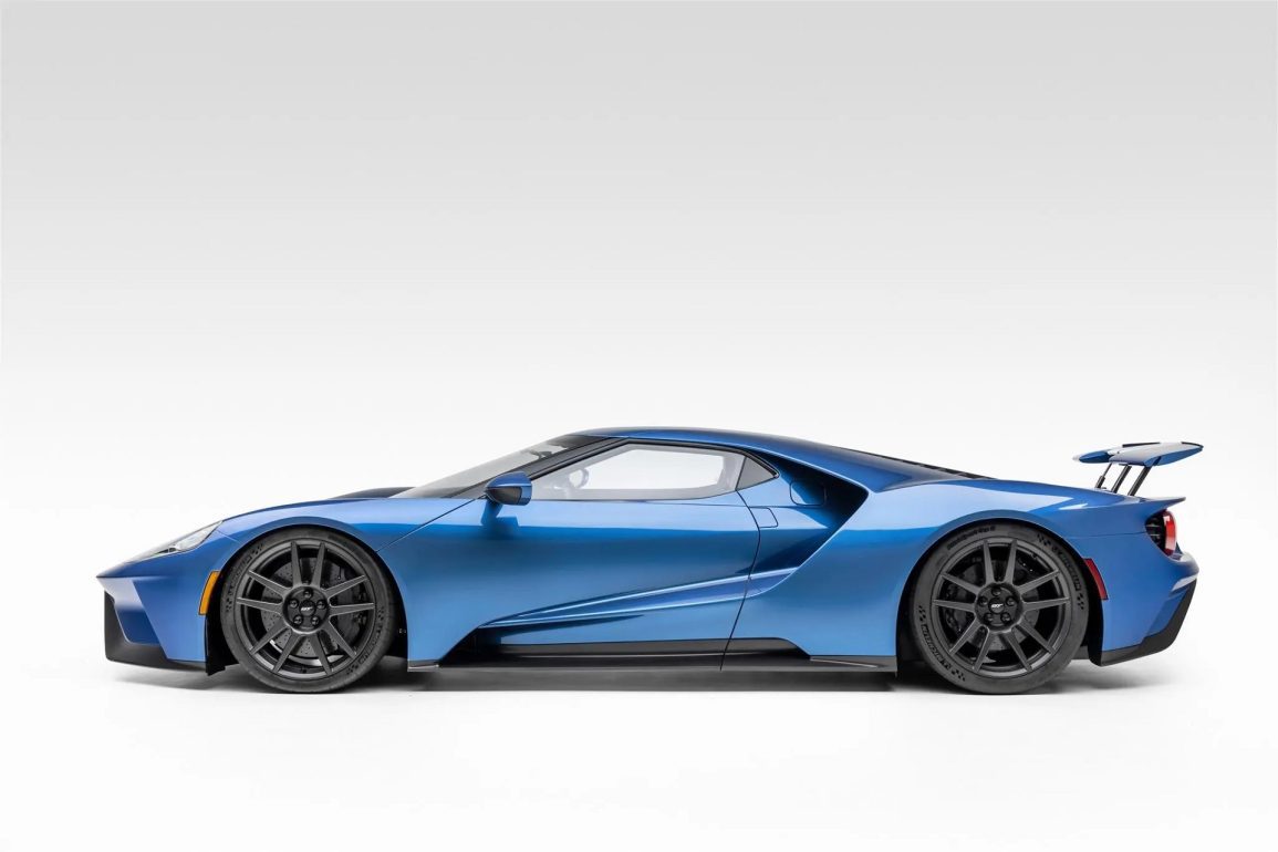 FOR SALE: 2019 Ford GT in Liquid Blue with Frozen White stripes