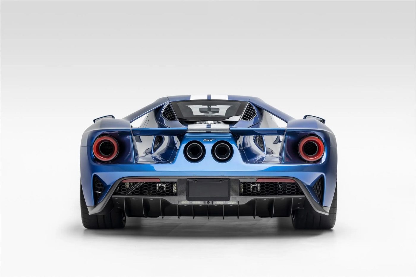 FOR SALE: 2019 Ford GT in Liquid Blue with Frozen White stripes
