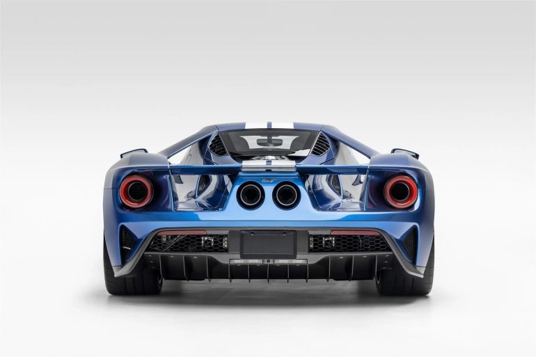 FOR SALE: 2019 Ford GT in Liquid Blue with Frozen White stripes