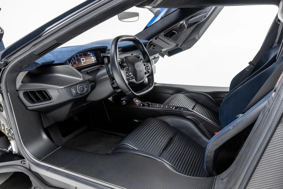 FOR SALE: 2019 Ford GT in Liquid Blue with Frozen White stripes