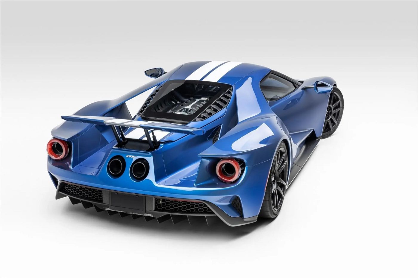 FOR SALE: 2019 Ford GT in Liquid Blue with Frozen White stripes