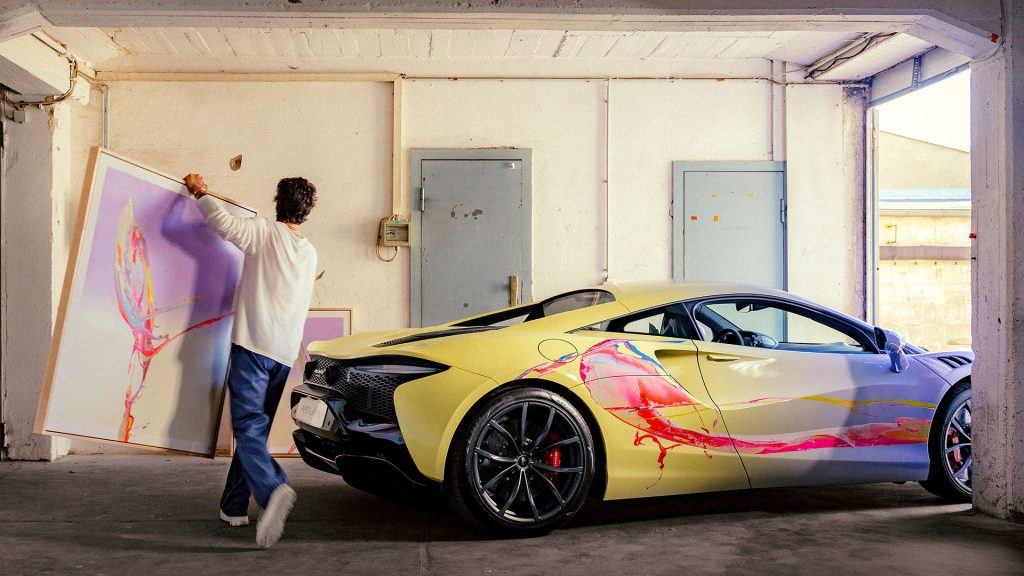 Cevin Parker creates a work of art ... on a McLaren Artura