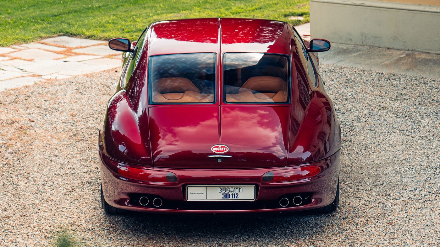 This modern four-door Bugatti is the 30 year old EB112 concept