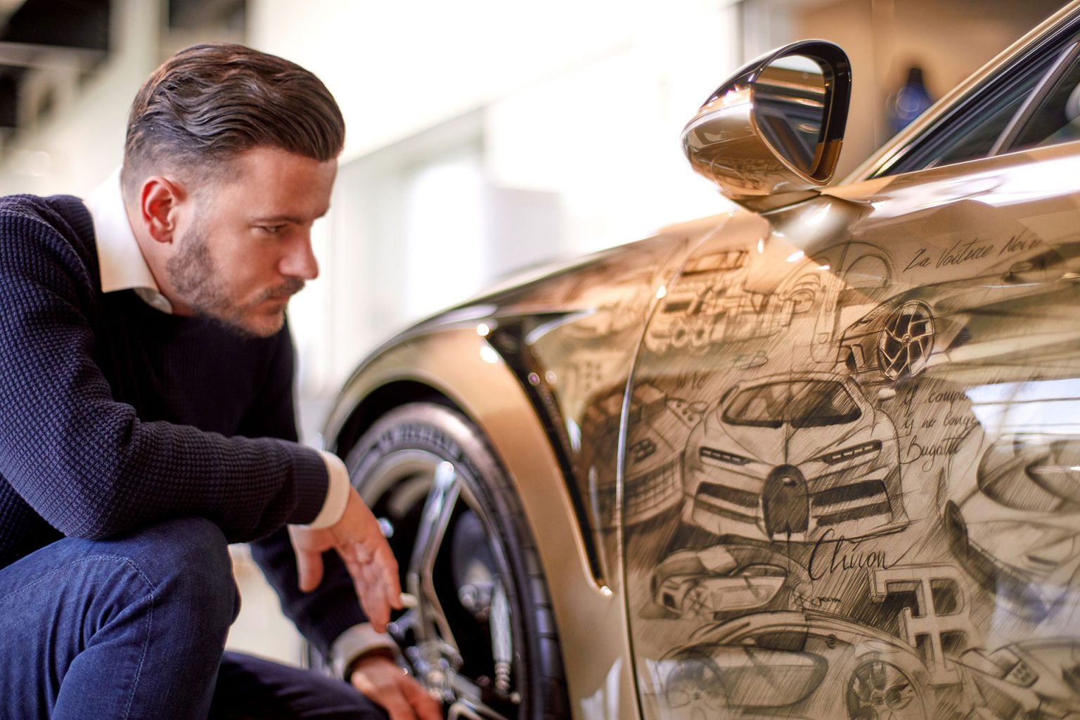 Jascha Straub works at Bugatti Sur Mesure