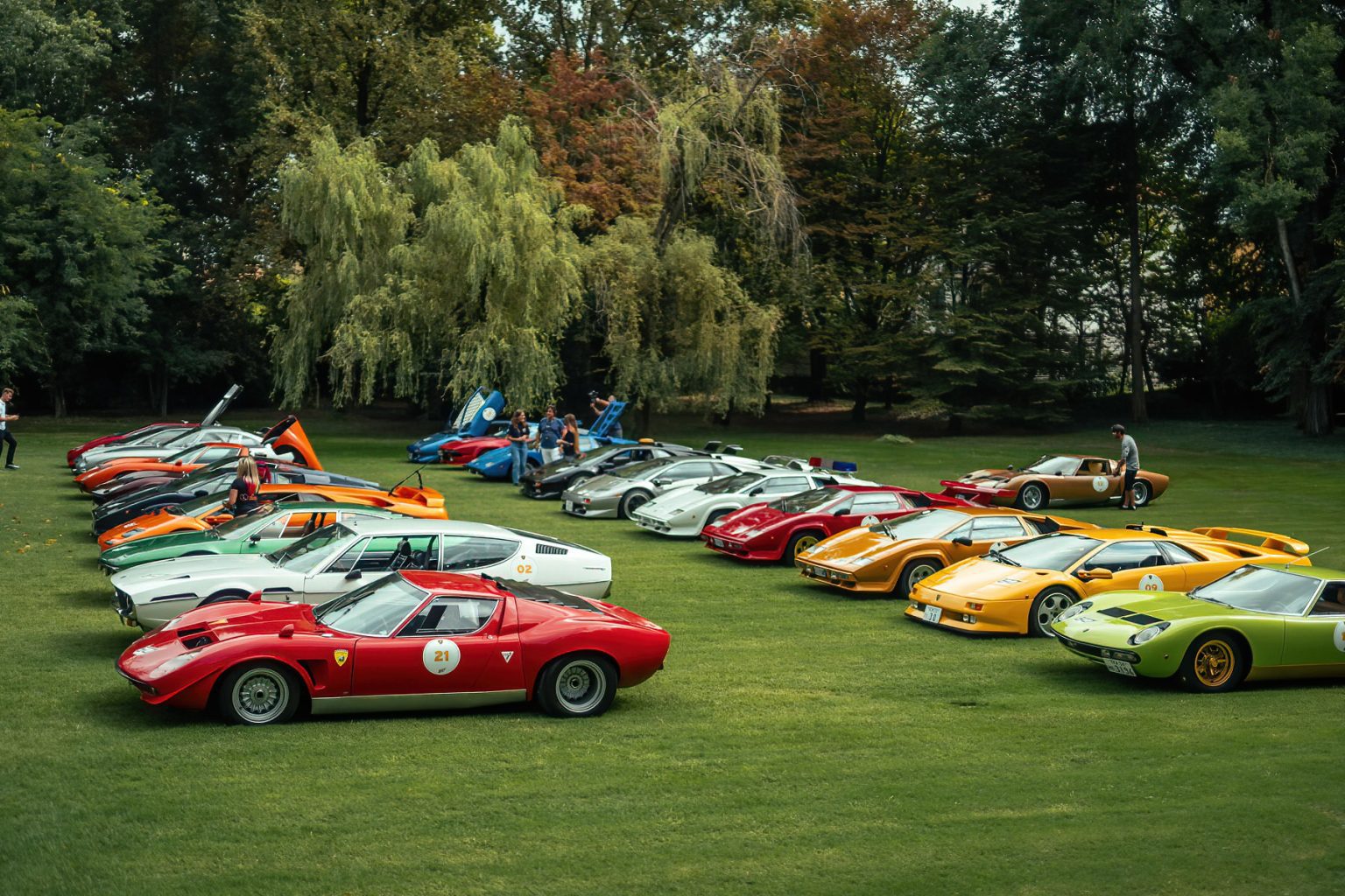 Classic Lamborghinis Take to the Road