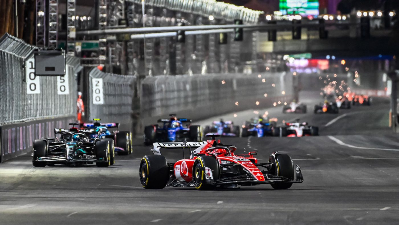 Ferrari podiums at Las Vegas F1 spectacle