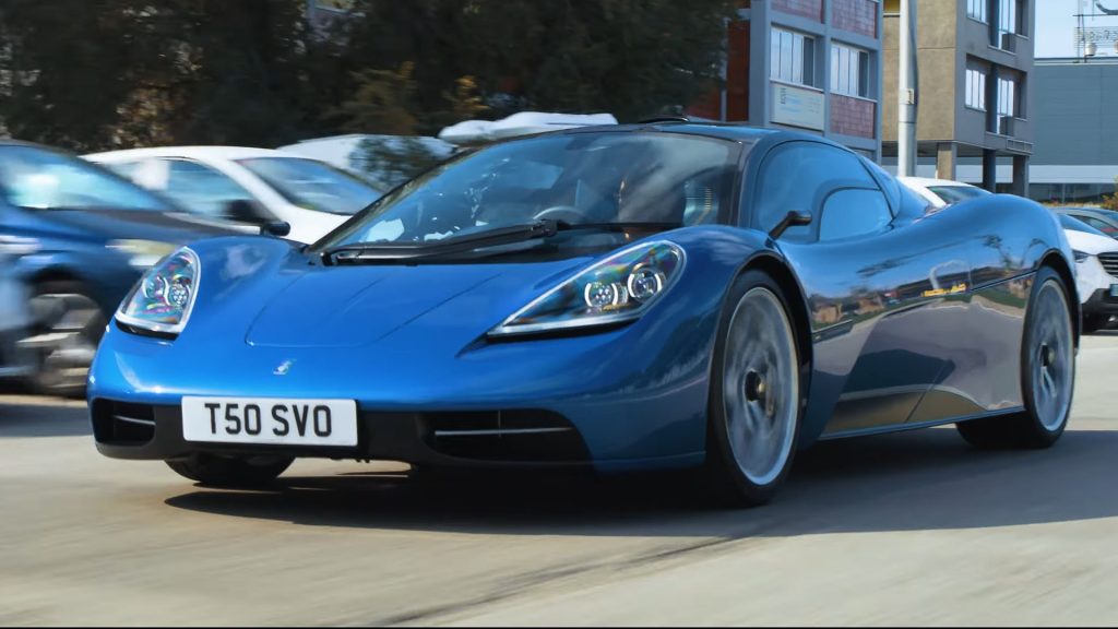 The GMA T.50 on the road, is this a successor to the McLaren F1?