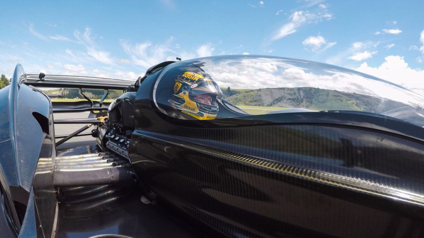 The Rodin FZERO hypercar in action