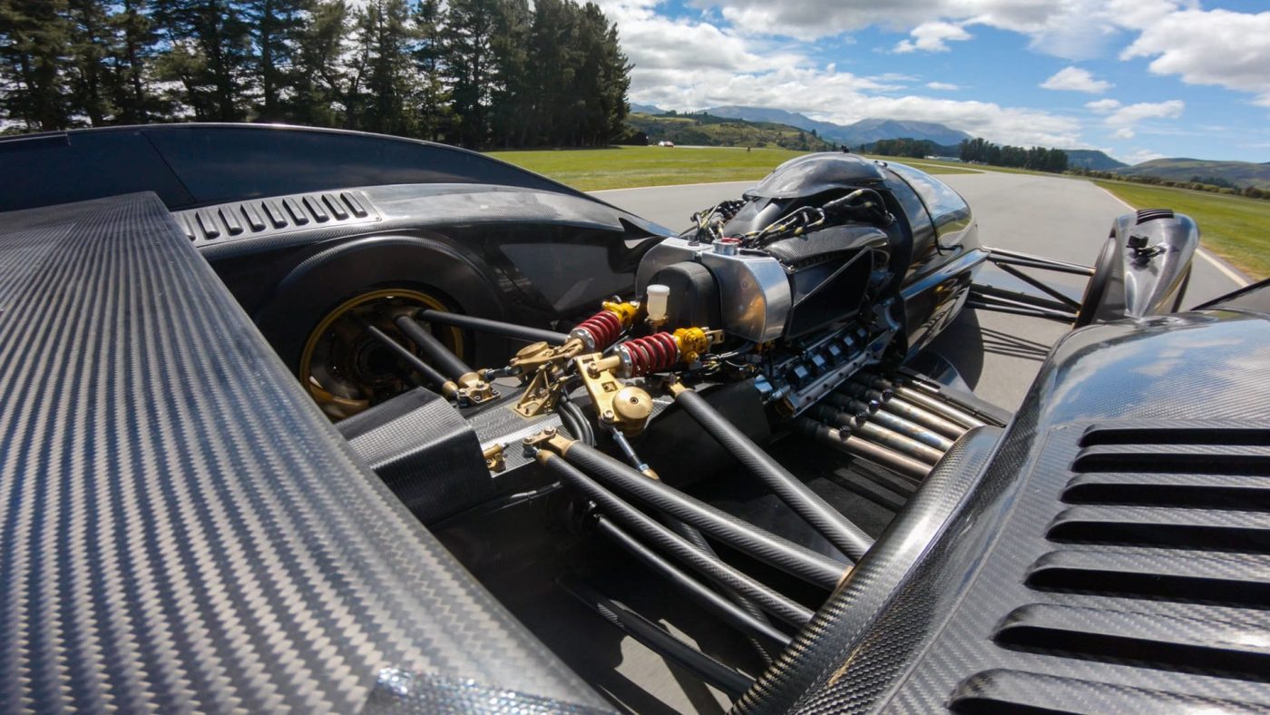 The Rodin FZERO hypercar in action