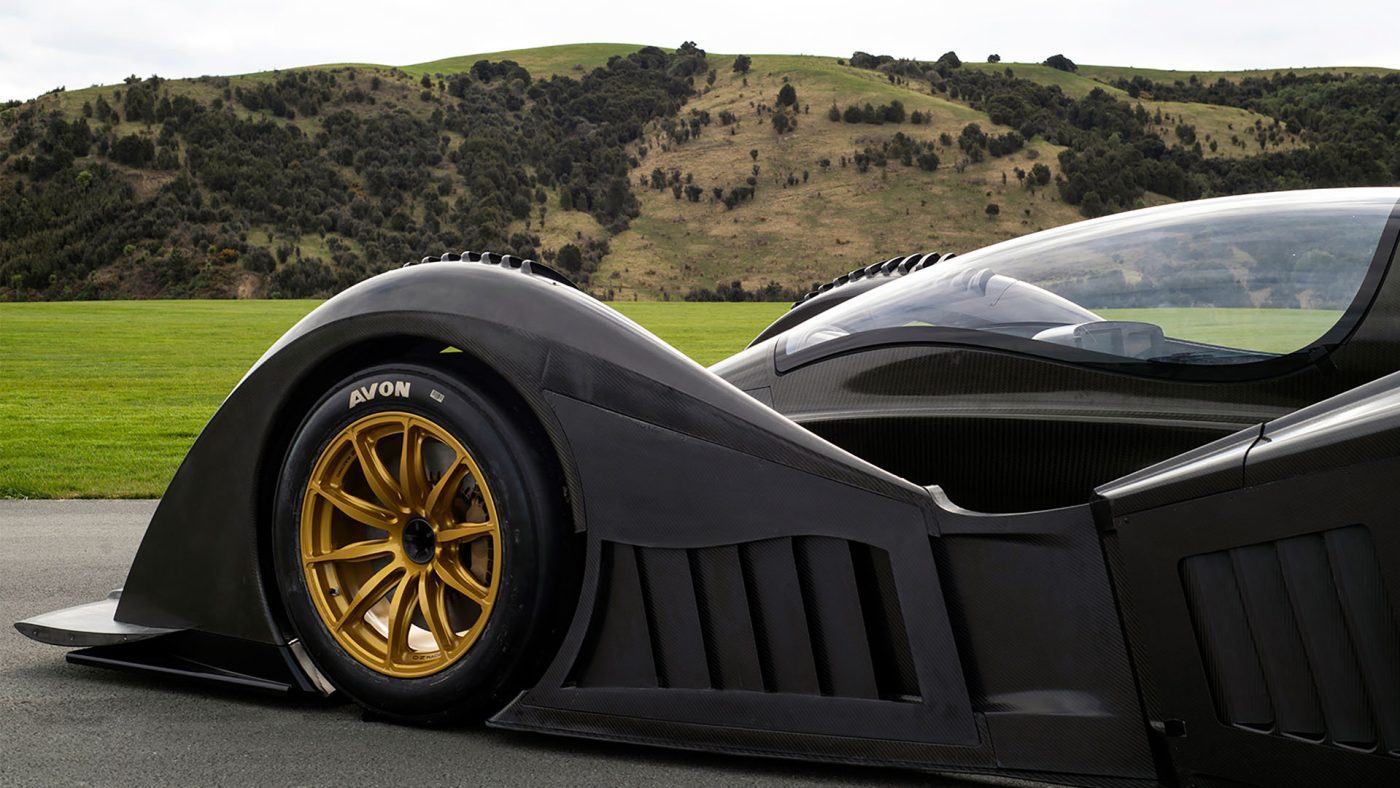 The Rodin FZERO hypercar in action
