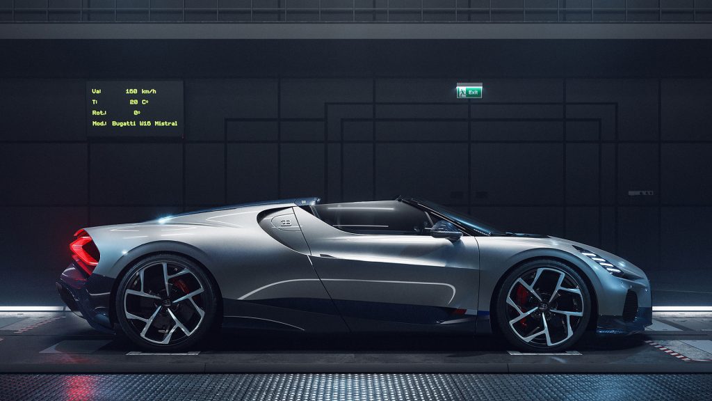 The Bugatti Mistral redefines roadster aerodynamics